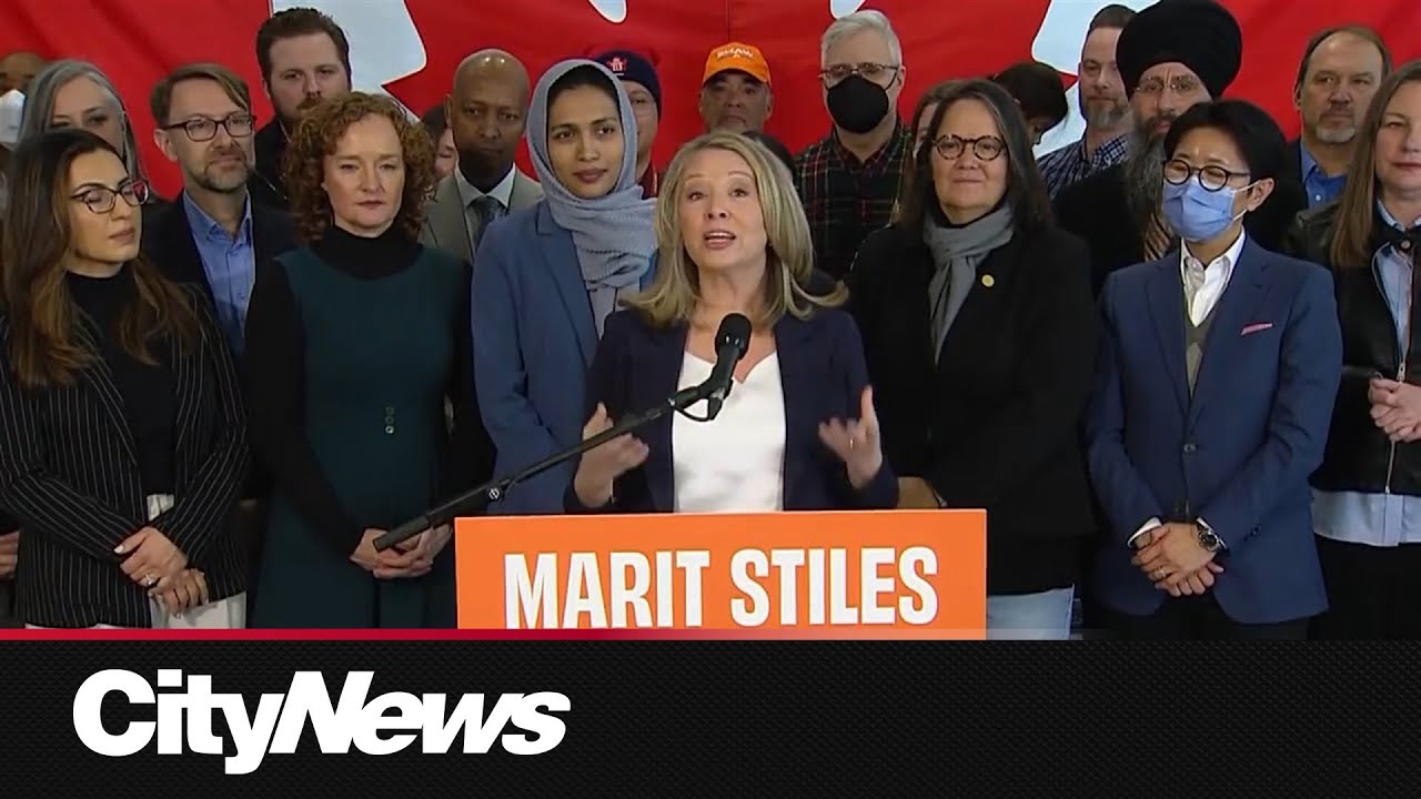Ontario NDP leader Marit Stiles kicks off campaign in Toronto - YouTube