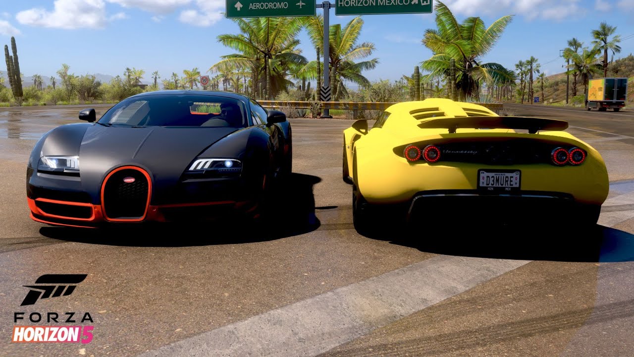 2011 Bugatti Veyron Super Sport vs 2012 Hennessey Venom GT - Forza ...
