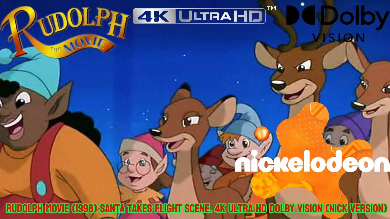 Rudolph Movie (1998) Santa Takes Flight Scene. 4K Ultra HD Dolby Vision ...