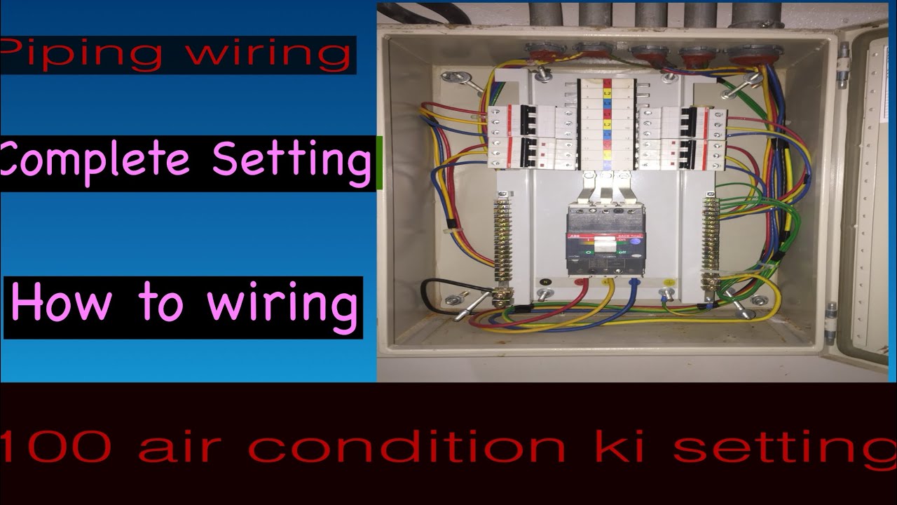 Ac panels pipeing wiring - YouTube