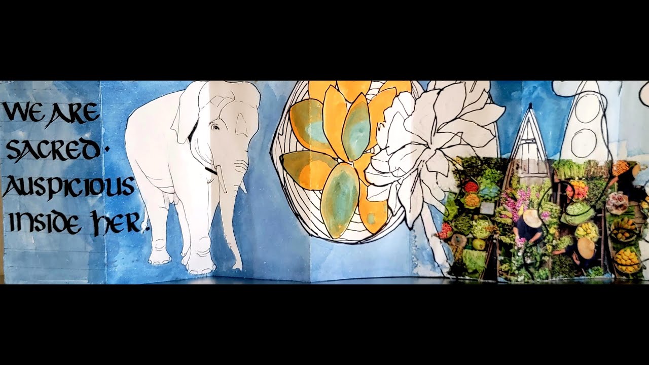 Visual Art Journal in Indonesia- Visit: pamelaunderwood.com - YouTube