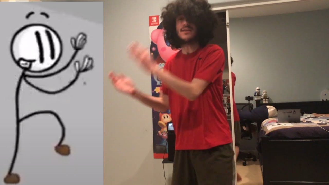 Henry Stickmin Distraction Dance in Real Life - YouTube