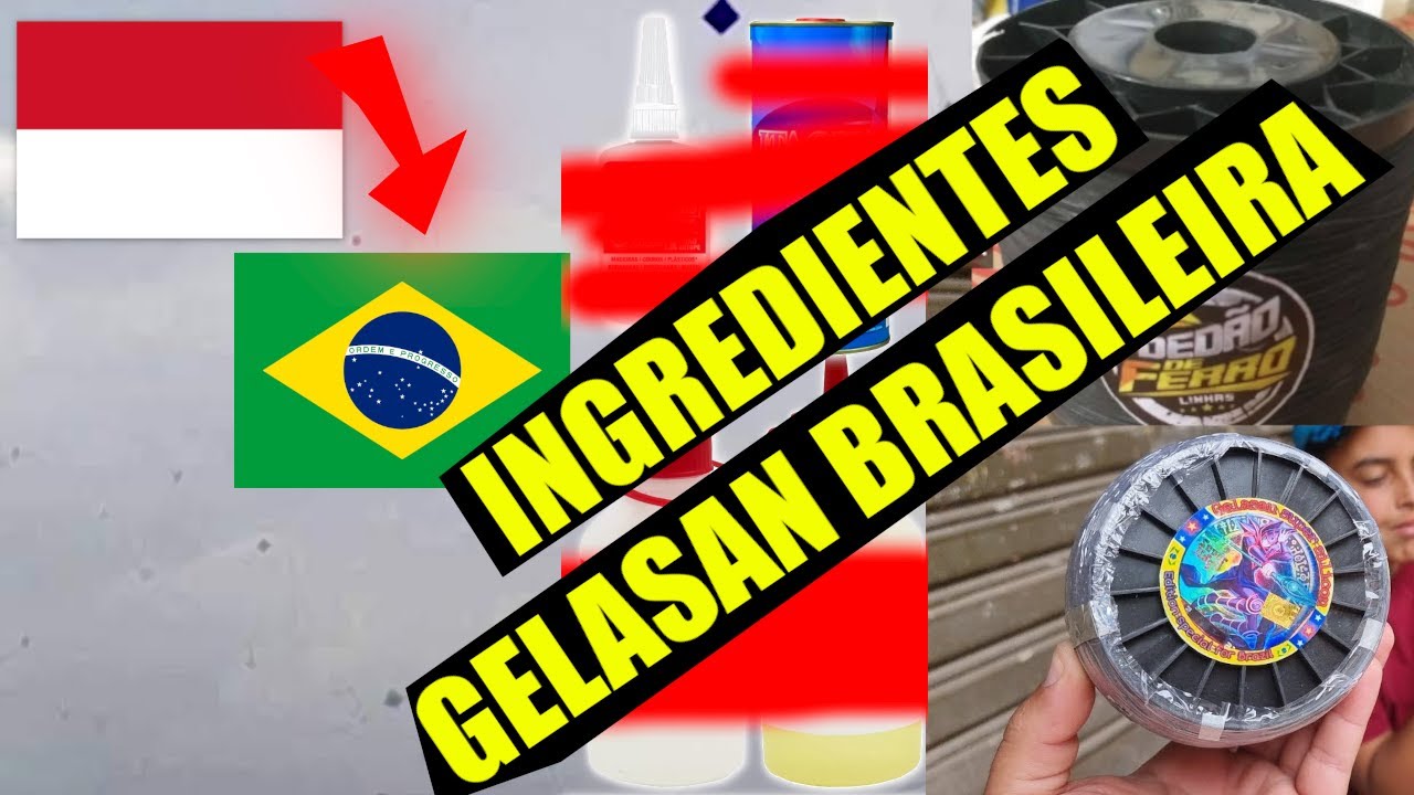 linha INDONÉSIA como fazer BRASILEIRA gelasan brasil ingredientes - YouTube