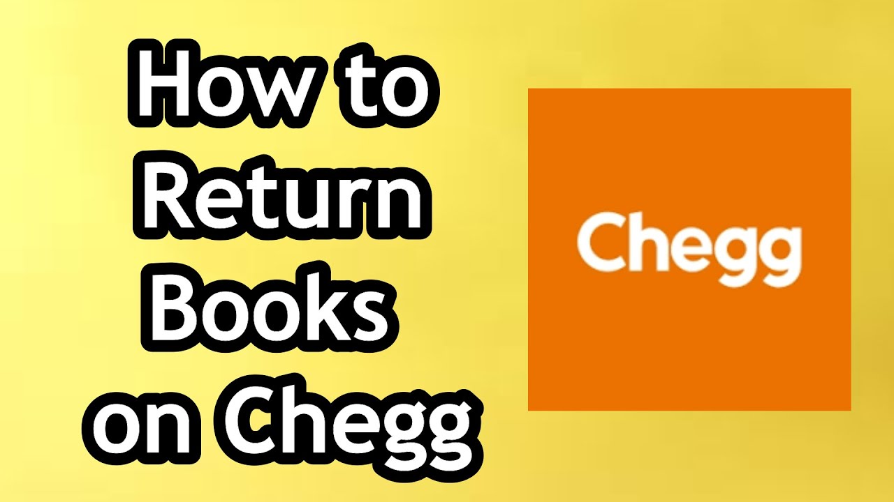 How to Return Books on Chegg - YouTube
