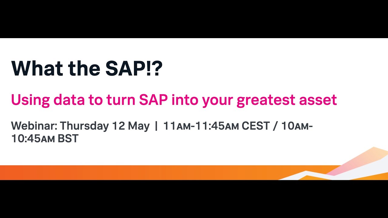 "What the SAP?!" Webinar | 12/05/2022 - YouTube