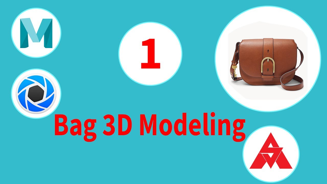 Bag 3D Modeling part_1| Bag Modeling in maya|3D Modeling - YouTube
