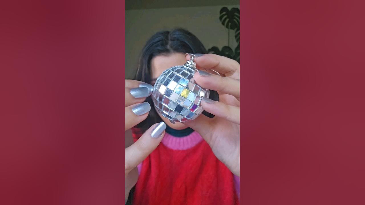 ASMR my disco ball earrings 🪩 - YouTube