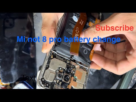 Mi not 8 pro battery change #subscribe#viral - YouTube