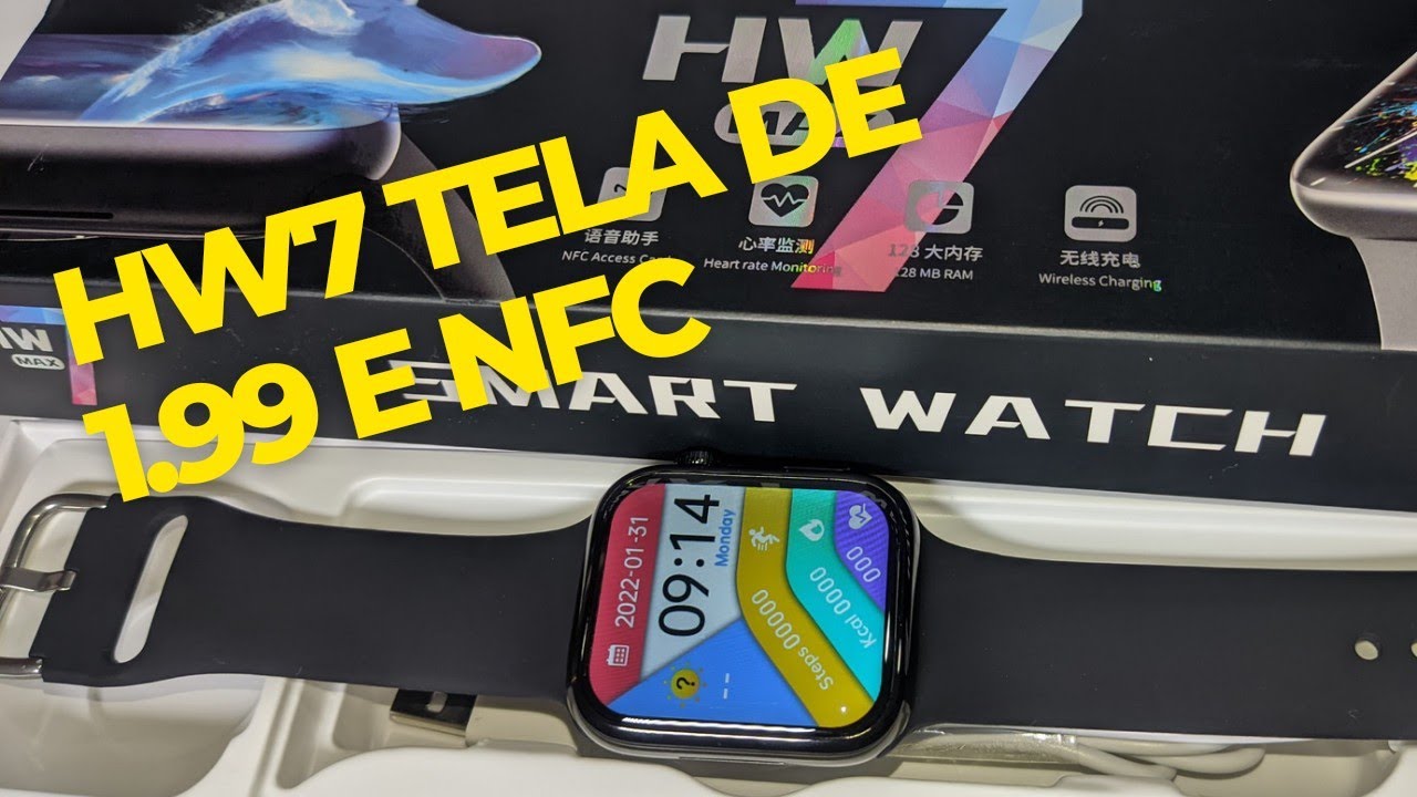 smartwatch hw7 max de 1.99p - série 7 - YouTube