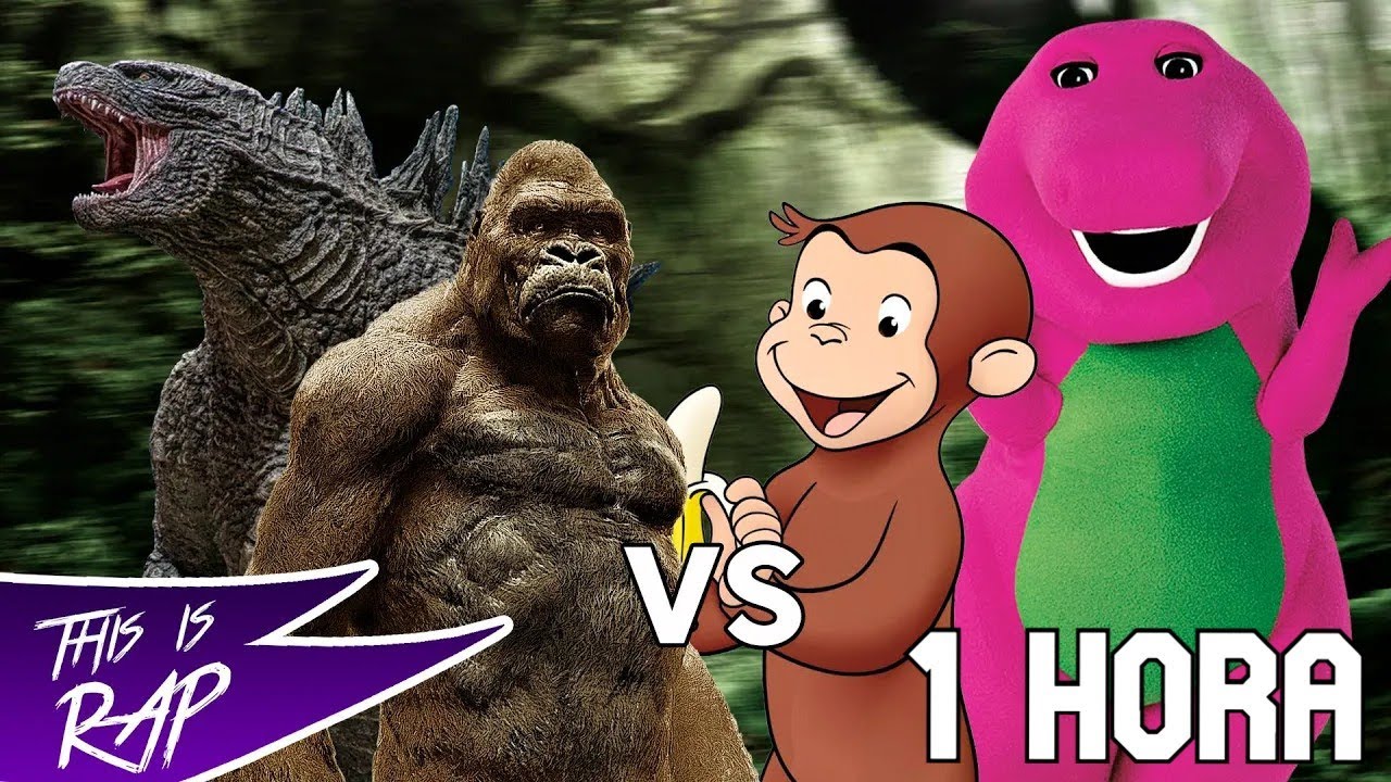 GODZILLA Y KONG VS JORGE Y BARNEY RAP 1 HORA I THIS IS BRYAN ...