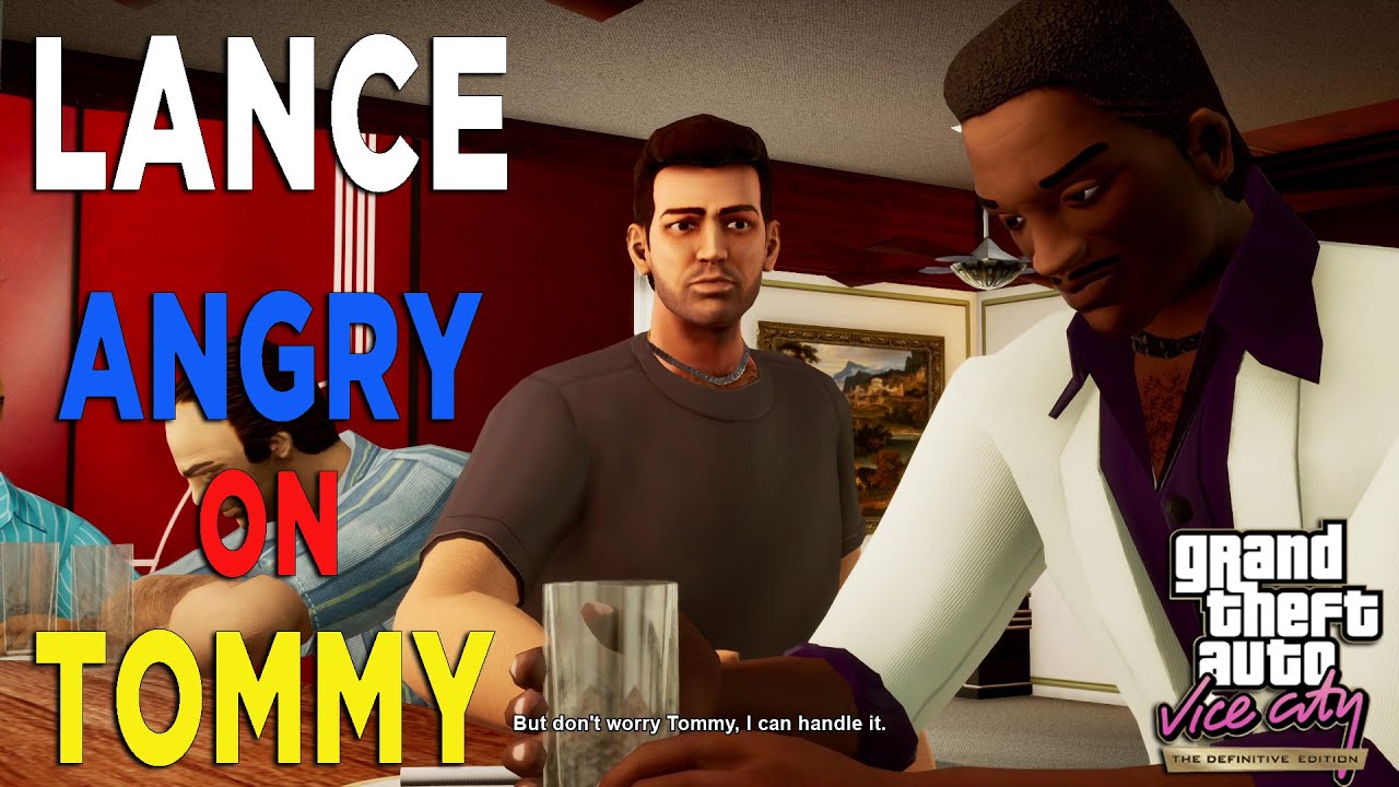 LANCE ANGRY ON TOMMY | GTA Vice City Definitive Edition #8 - YouTube