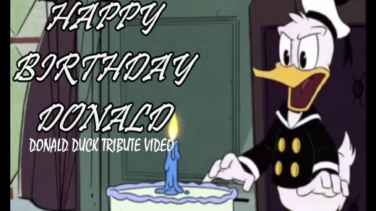 Donald Duck birthday tribute video - YouTube