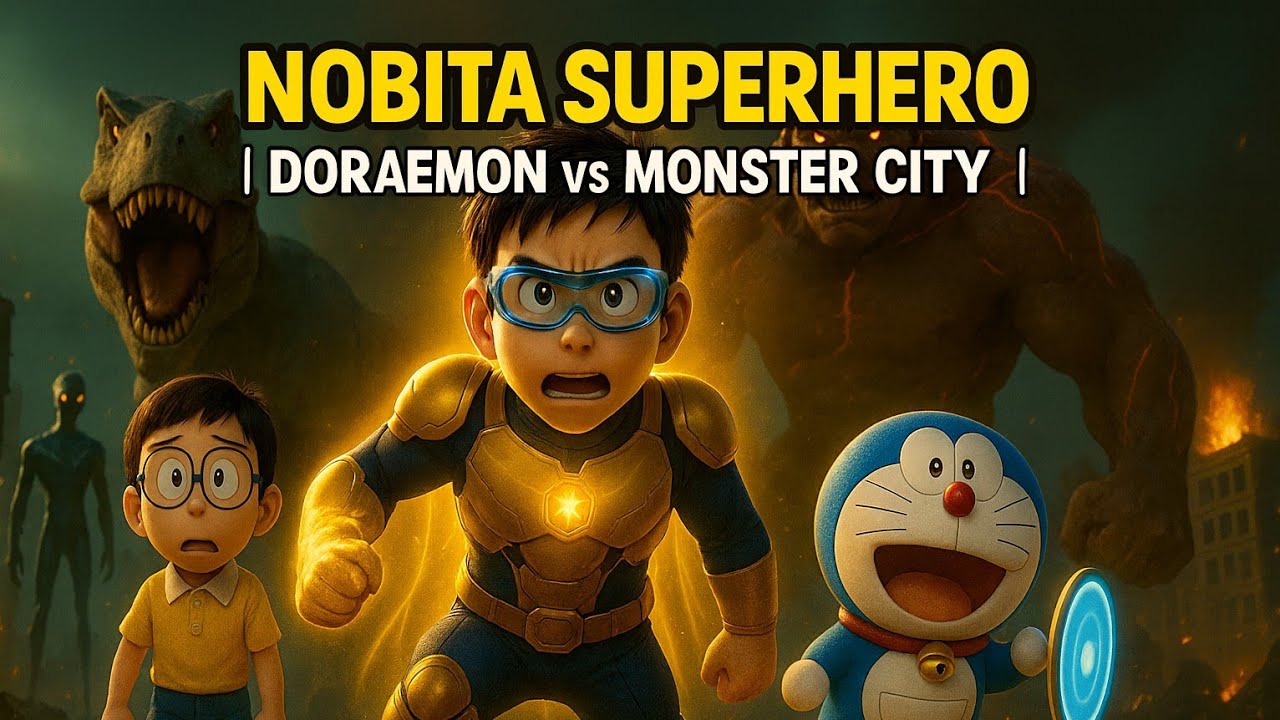 Doraemon vs Monster City | Nobita Becomes Superhero | Epic Battle Story ...