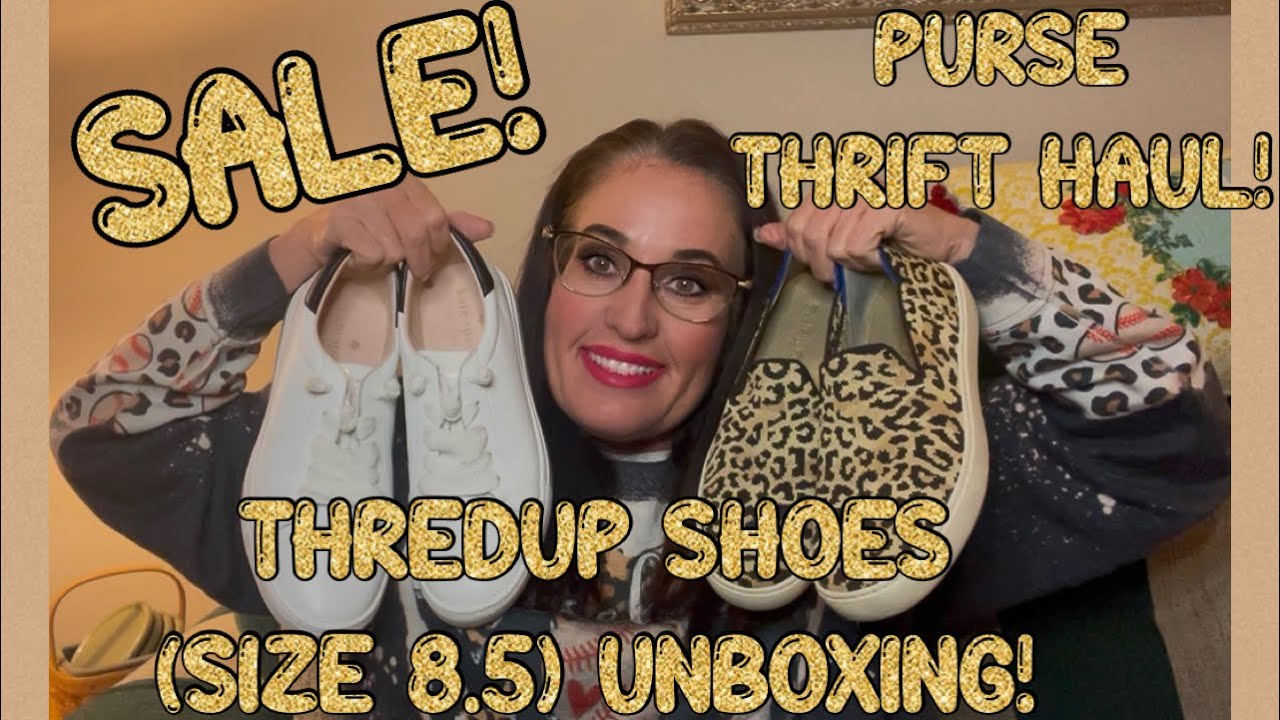 ThredUp Shoes (Size 8.5) Unboxing + PURSE Thrift Haul SALE! Rothy’s ...