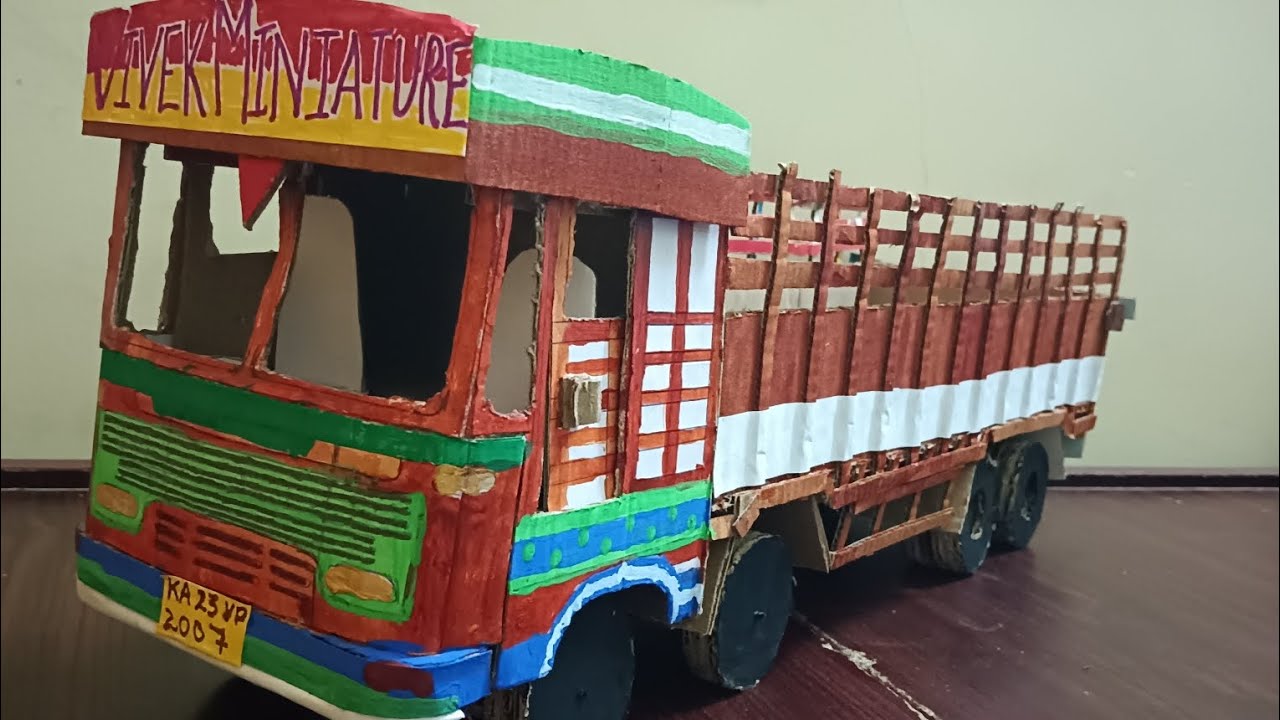 how to make TATA truck in cardboard 🚚🚚🚚 - YouTube