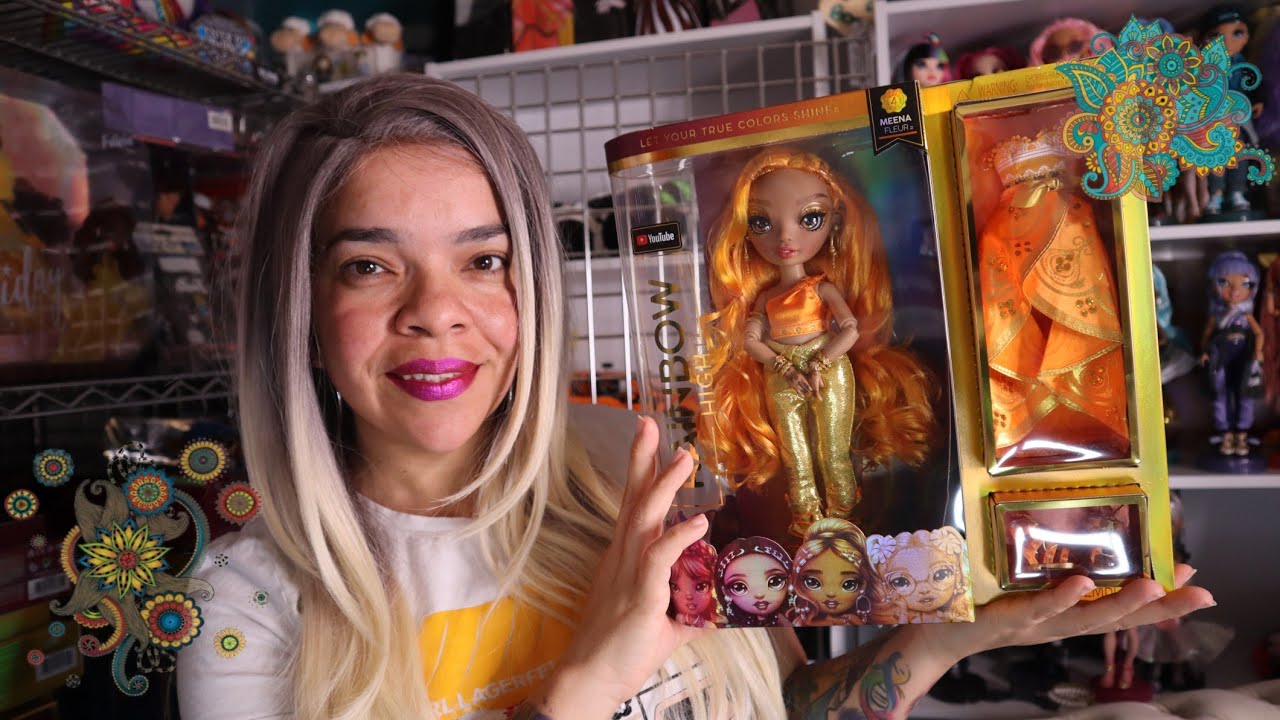 Unboxing Meena Fleur From Rainbow High series 4!Unboxing en Español and ...