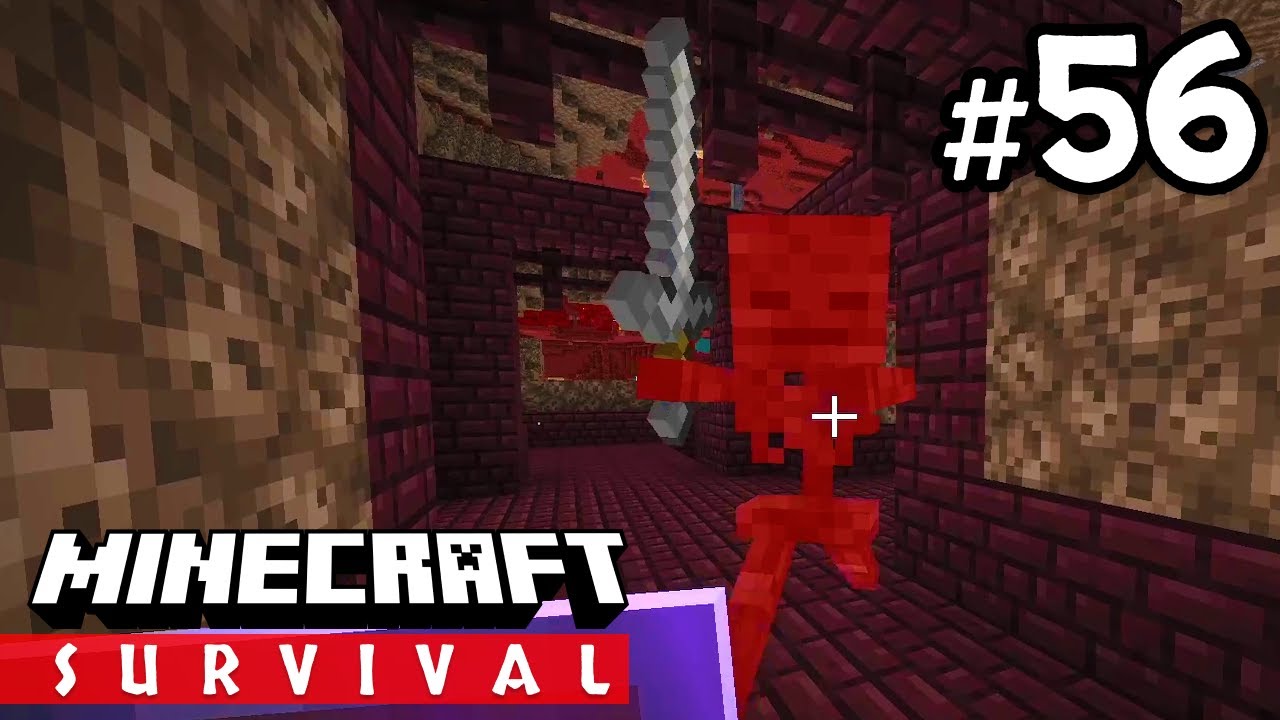 Grinding for Wither Skeleton Heads in Nether | Minecraft Survival ...