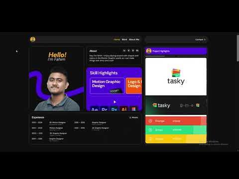 Portfolio Website For Freelancer - Php , Laravel , Livewire, SQL - YouTube