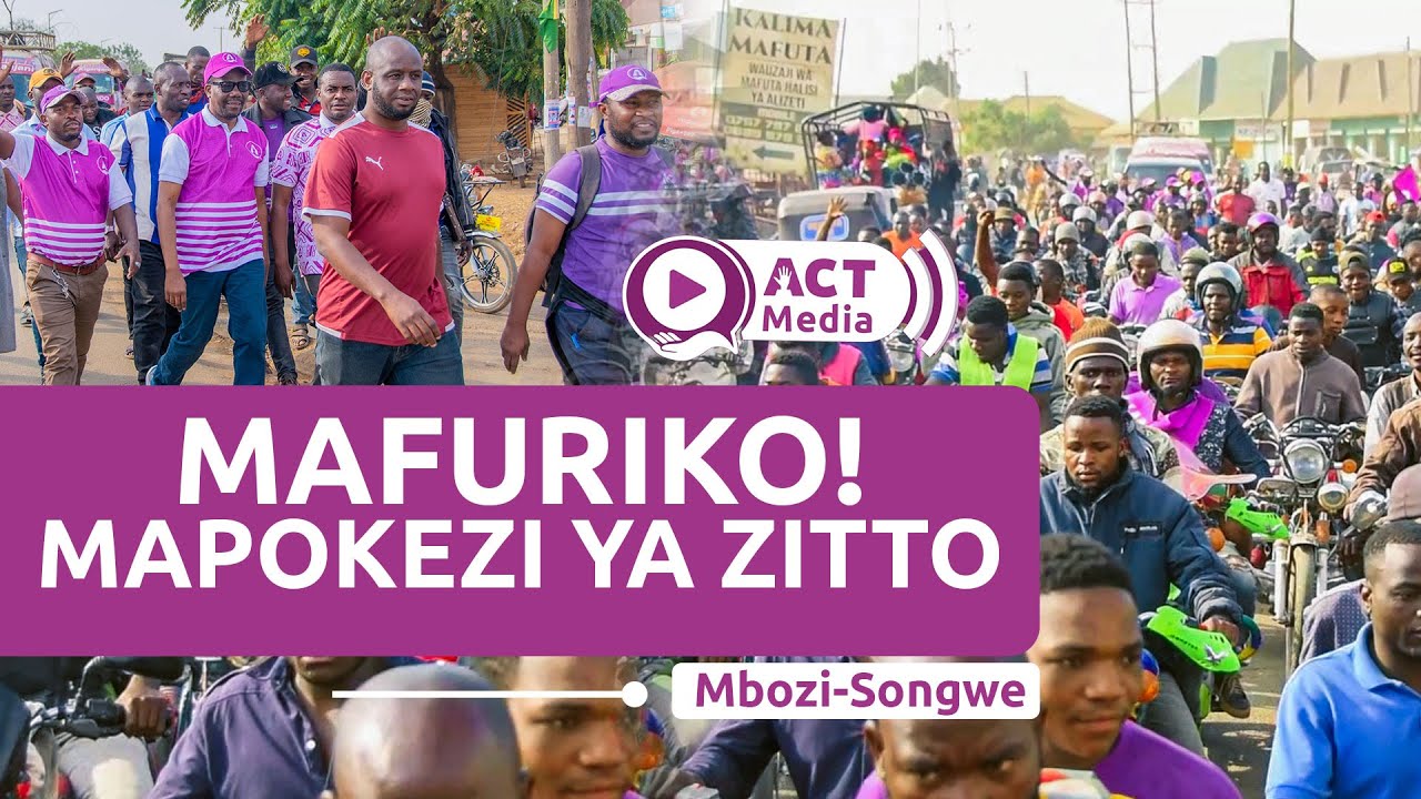 Balaa Mapokezi Ya Kiongozi Mstaafu wa Chama Ndg. Zitto Kabwe, Mbozi ...