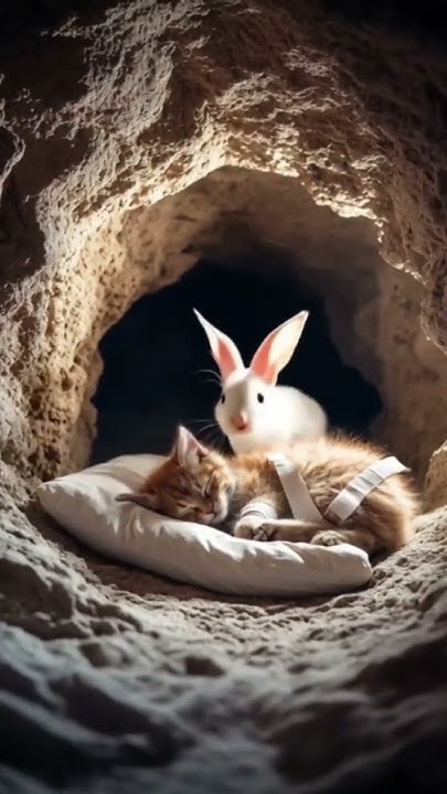 kucing tertabrak motor dan di tolong kelinci #shorts #shortvideo #kucing #cat #rabbit - YouTube