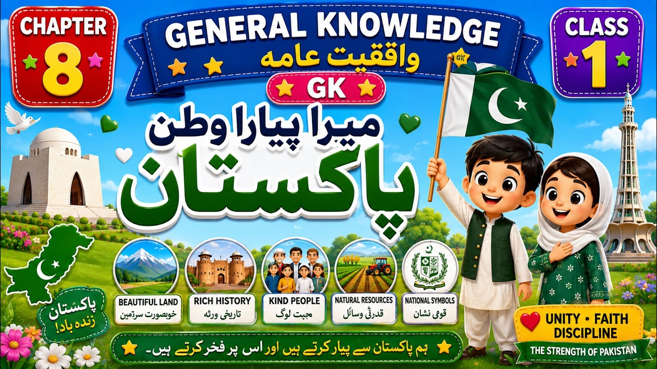 General Knowledge | GK | Class 1 Chapter 8 | My Beloved Country ...