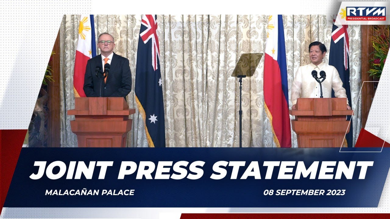Signing Ceremony and Joint Press Statement 09/08/2023 - YouTube