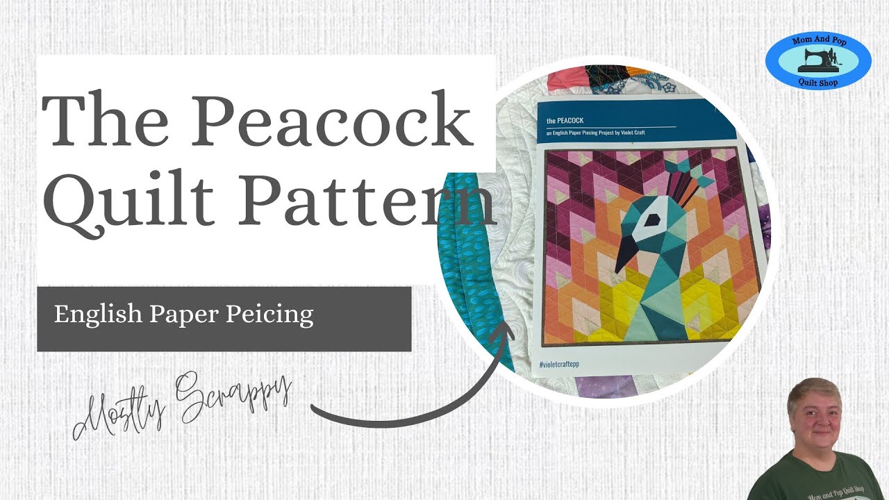 English Paper Pieced Peacock ^6-Hours^ - YouTube