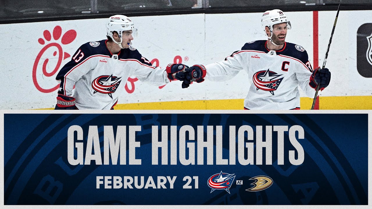 Johnny Gaudreau, Boone Jenner Lead Blue Jackets Over Ducks 💥💥💥 | Game ...