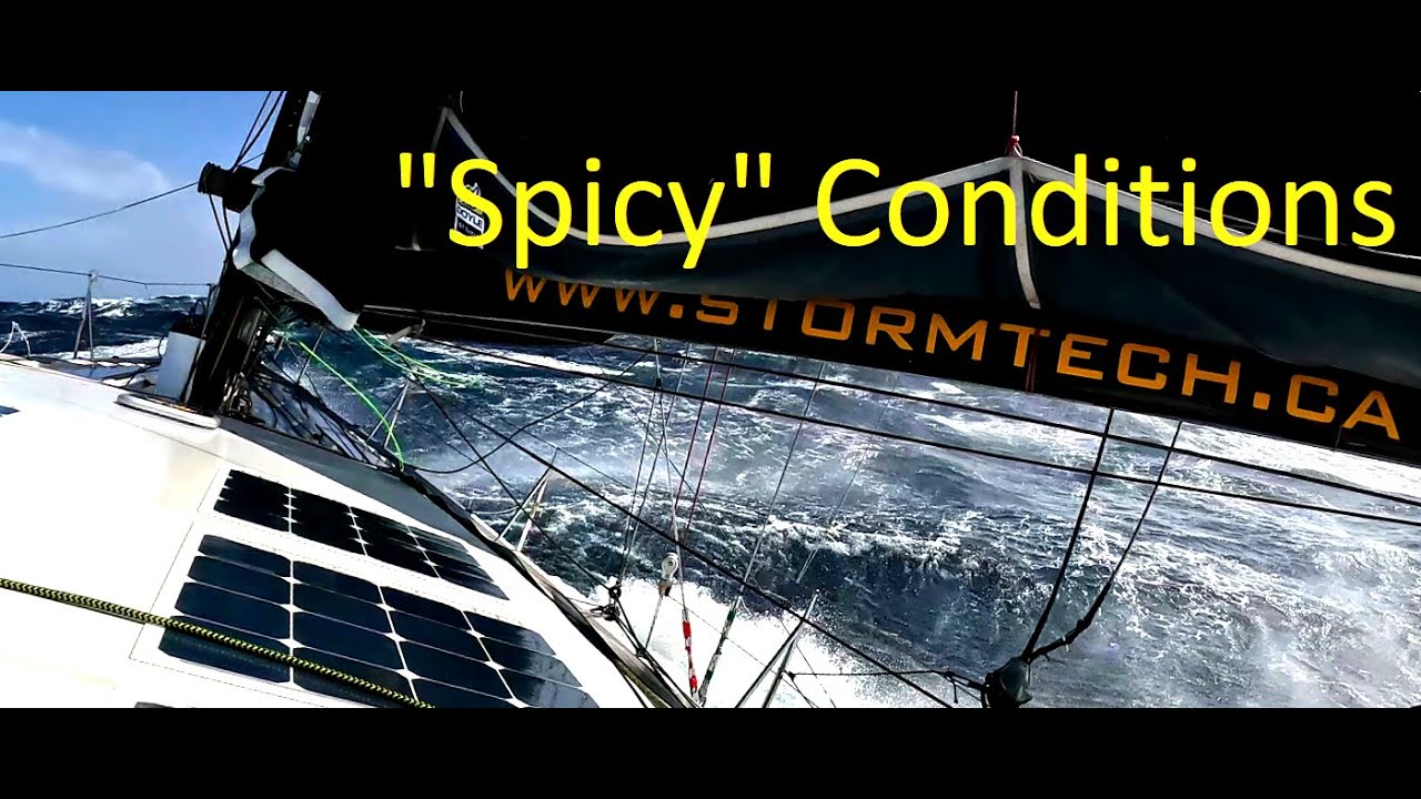 Gale winds while racing doublehanded across Atlantic Ocean - Globe 40 ...