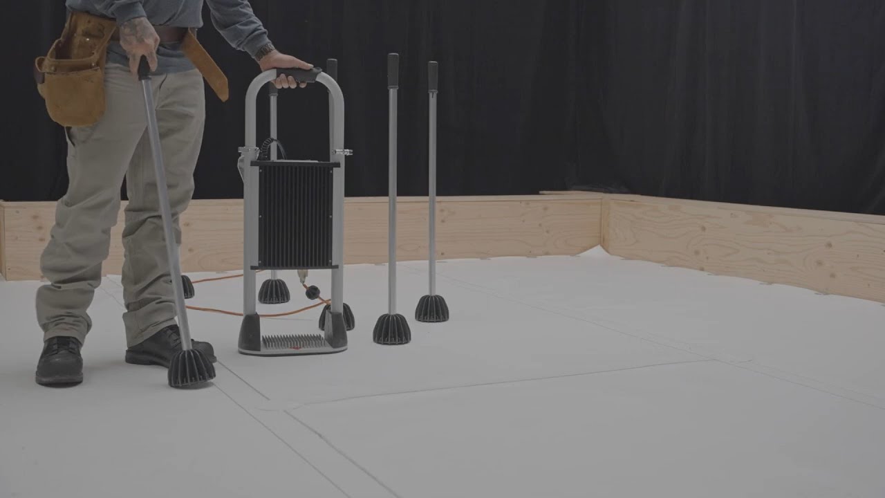 How to induction weld PVC membranes on the field surface of a roof ...