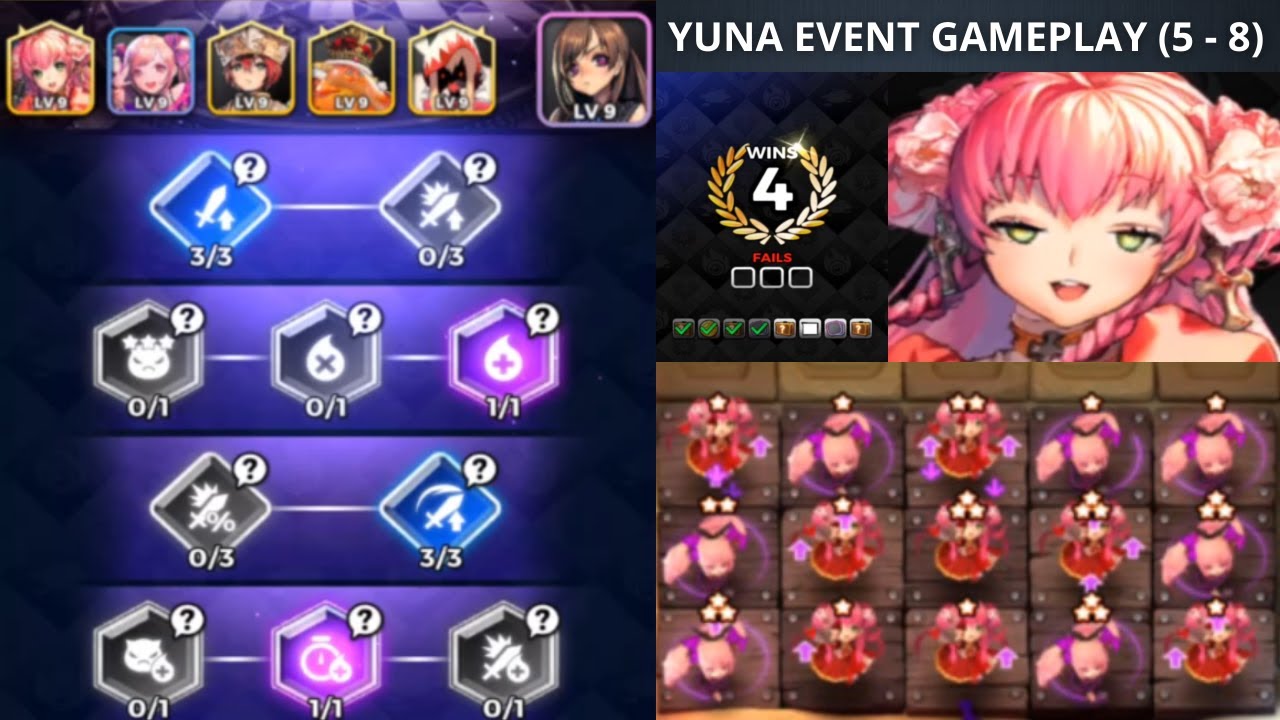 Destiny Child: Defense War Yuna Event Gameplay (round 5 - 8) ANDROID ...