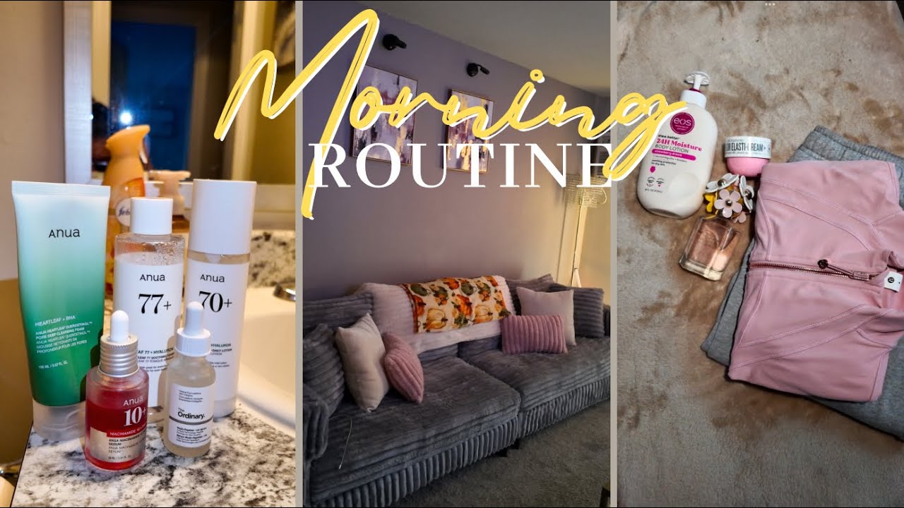 COUPLE MORNING ROUTINE | SKIN CARE | CLEANING 🫧 - YouTube