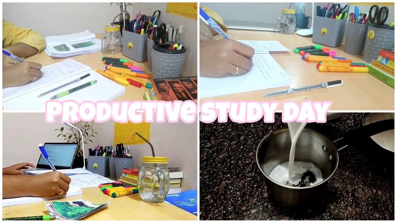 Study vlog | Productive day in my life | lots of assignments | note ...