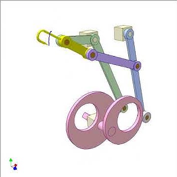 Cam and bar mechanism for complicated trajectory 1 - YouTube