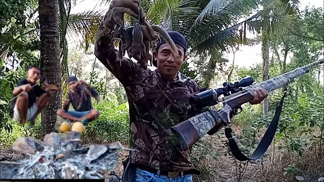 Hunting tupai ‼️ 3disi3n nggragas ,langsung di bakar dan juga mailing ...
