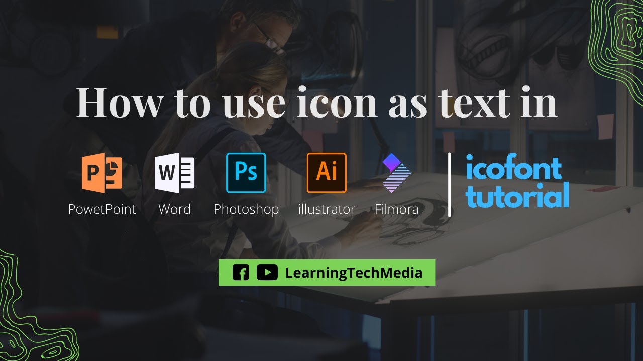 How to use icon as text in PowerPoint/Word/Photoshop/Illustrator ...