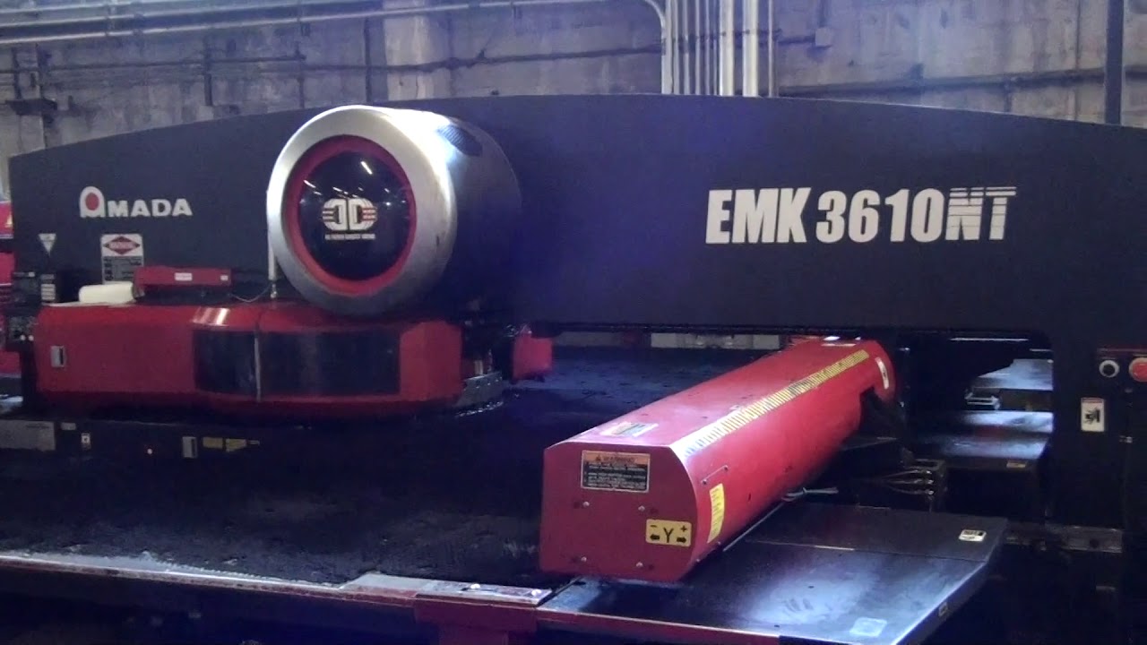 Precision Amada Fabrication Facility 2005 Amada EMK3610 Turret Punch ...