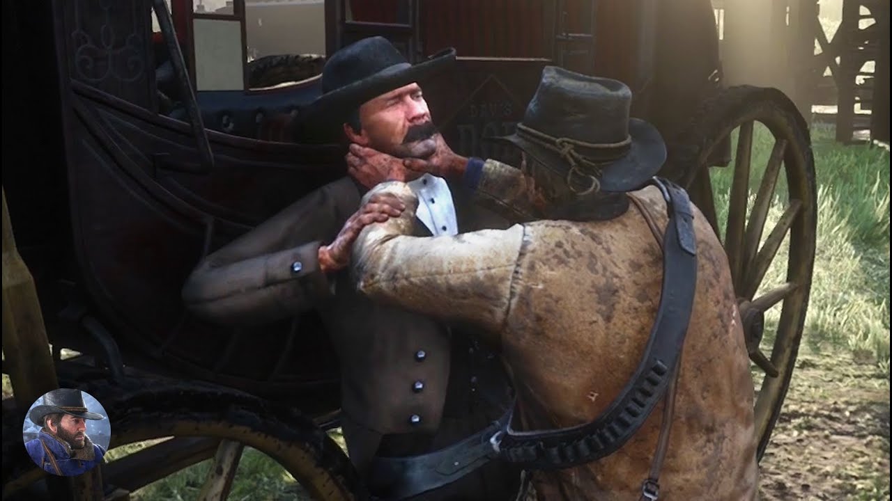 The FUNNIEST stagecoach theft of all time - RDR2 - YouTube