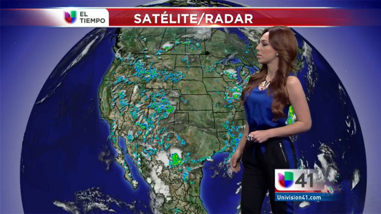 Prissila Sánchez - clima 1/08/2014 Univision San Antonio Texas HD - YouTube