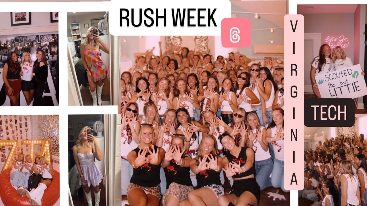 RUSH WEEK @VT || week of outfits, making friends, + joining a sorority ...