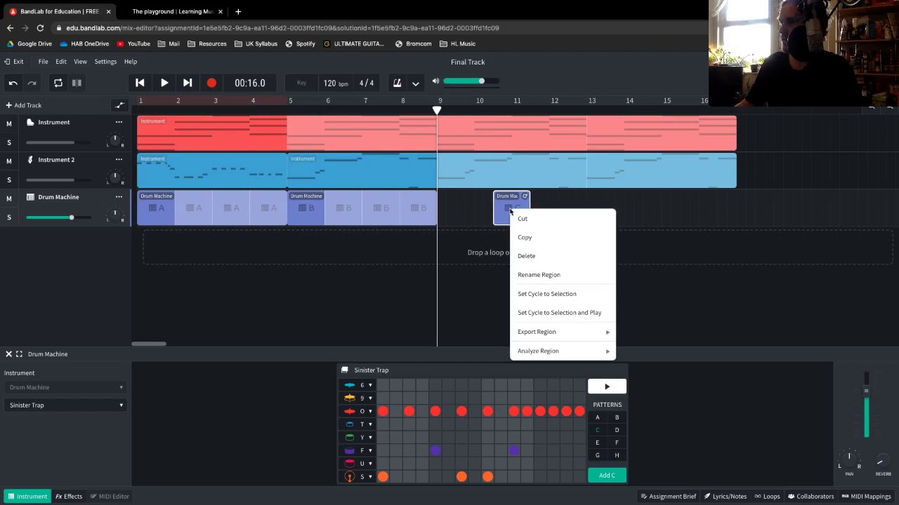 Create a drum line in Band Lab - YouTube