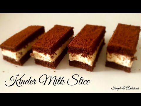 Kinder Milk Slice | Kinder Mliecny Rez | Layla's Tasty Kitchen ...