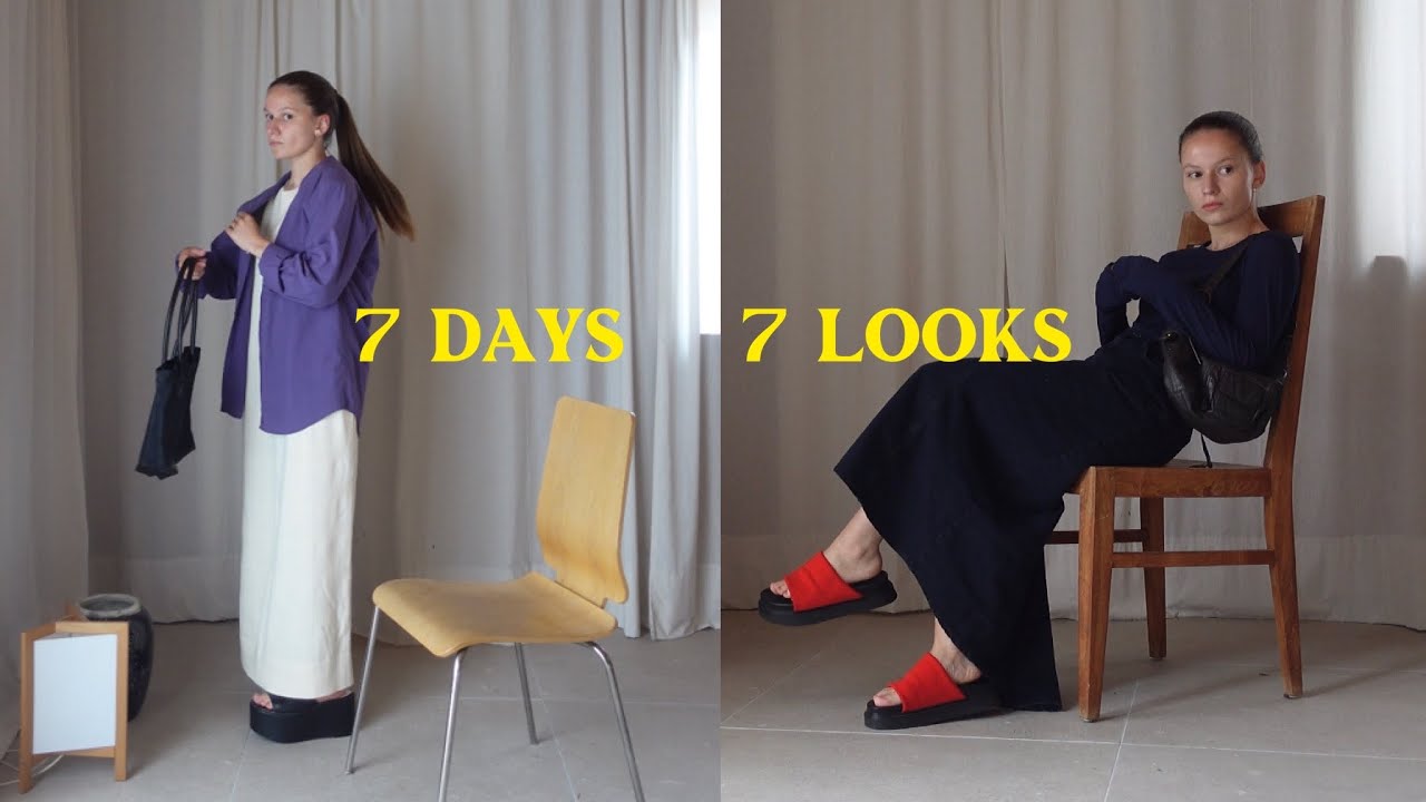 7 DAYS 7 LOOKS for summer/ fall - YouTube