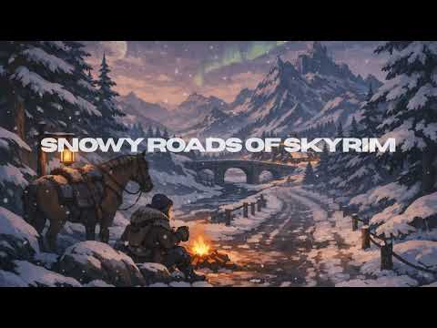Lofi Music Snowy Roads of Skyrim for Focus Relax & Adventure - YouTube