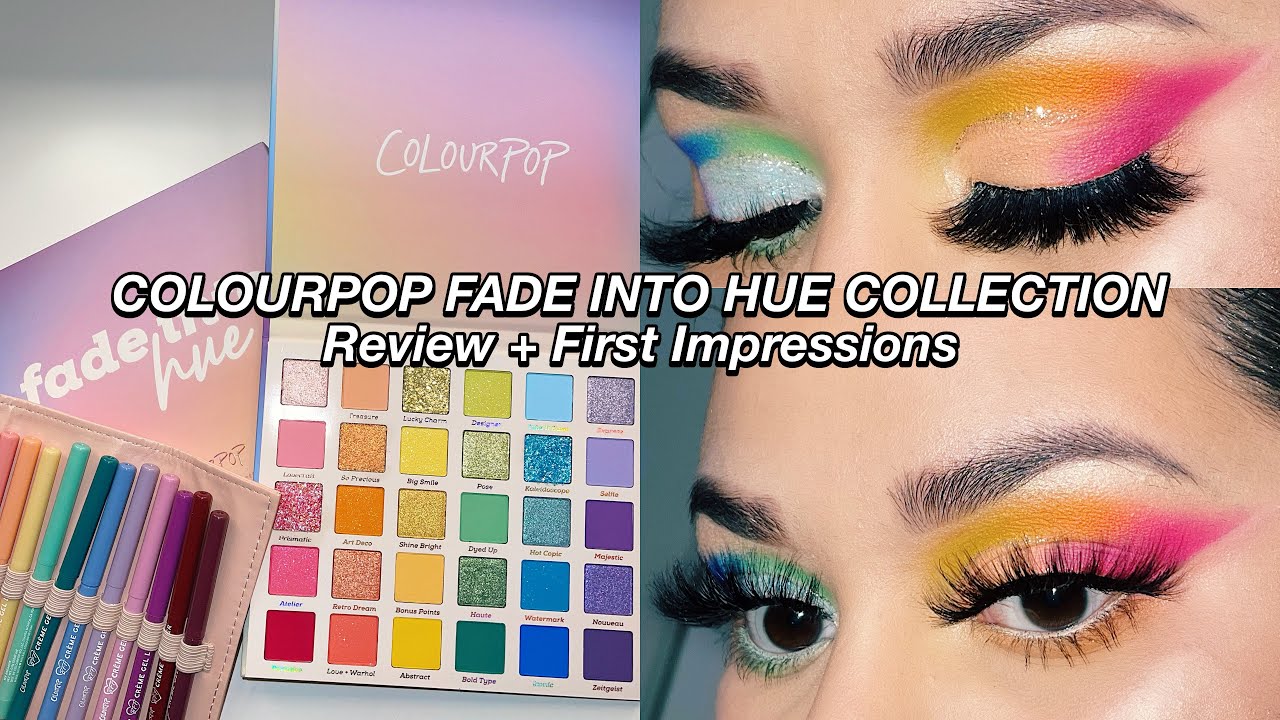 *NEW* COLOURPOP FADE INTO HUE COLLECTION MAKEUP TUTORIAL + REVIEW - YouTube