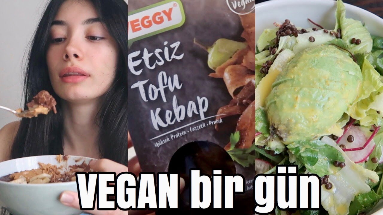 BİR GÜN VEGAN BESLENDİM! Vegan Market Alışverişi, Ne Yedim? - YouTube