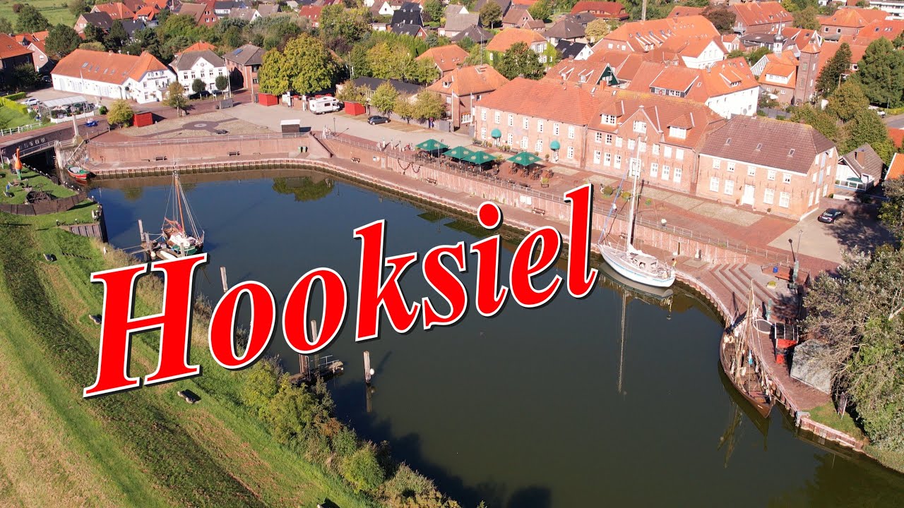 Hooksiel Nordsee Strand, Alter Hafen, Wikingerschiff. 4K DJI AIR 2S Footage, Drone, Germany ...