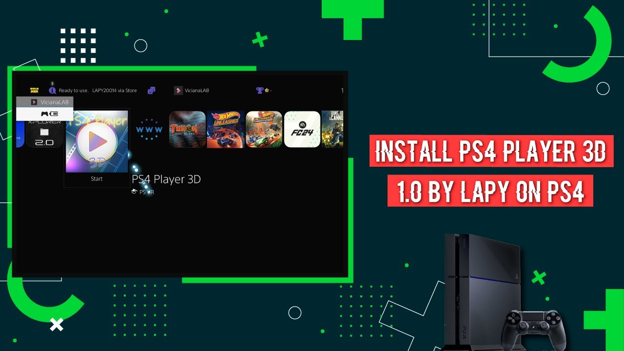 Install PS4 Player 3D 1.0 By Lapy On PS4 - YouTube