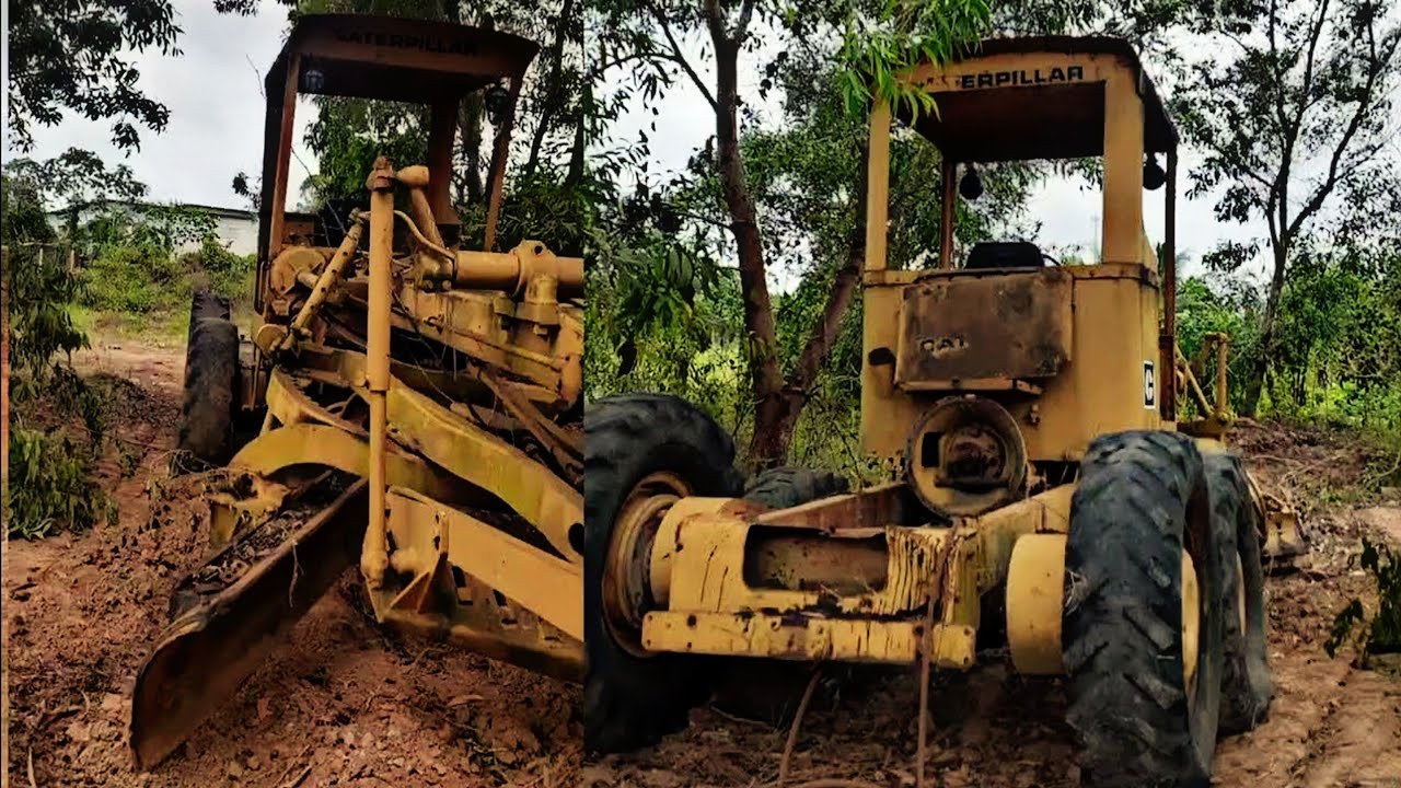 RESTAURAÇÃO da CATERPILLAR 12E / Cat 12 motorgrader road - YouTube