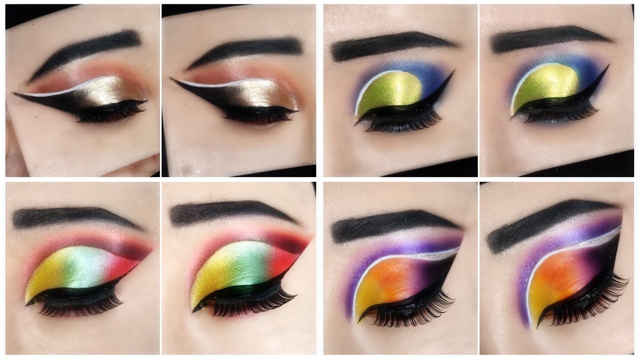 4 Amazing eye makeup tutorial 😍| step by step| the beautician - YouTube